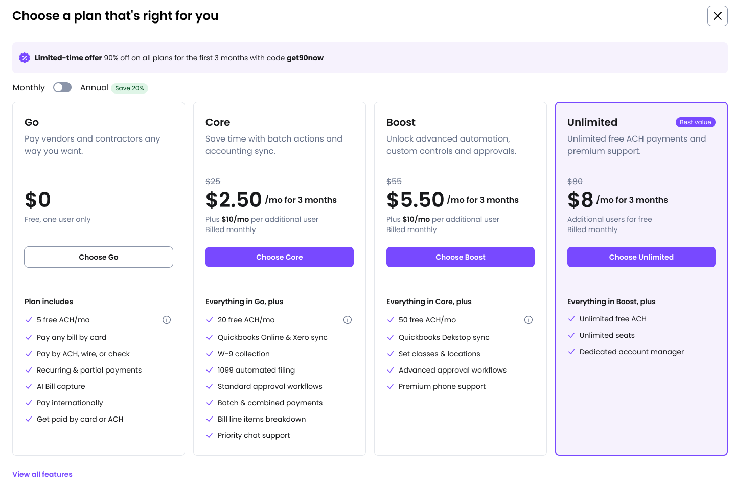 How do I subscribe to a plan? – Melio